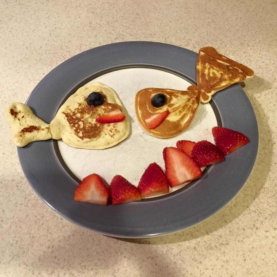Getting my pancake fish on early this morning before hitting the office ...